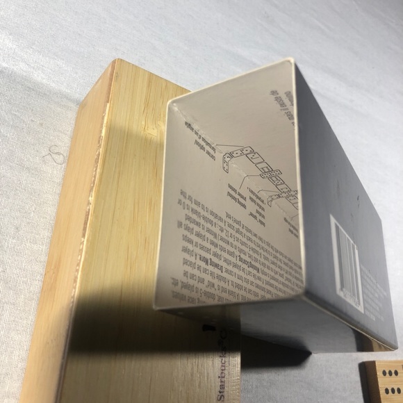 Starbucks | Other | Starbucks Coffeehouse Games Wood Mini Dominoes Set ...